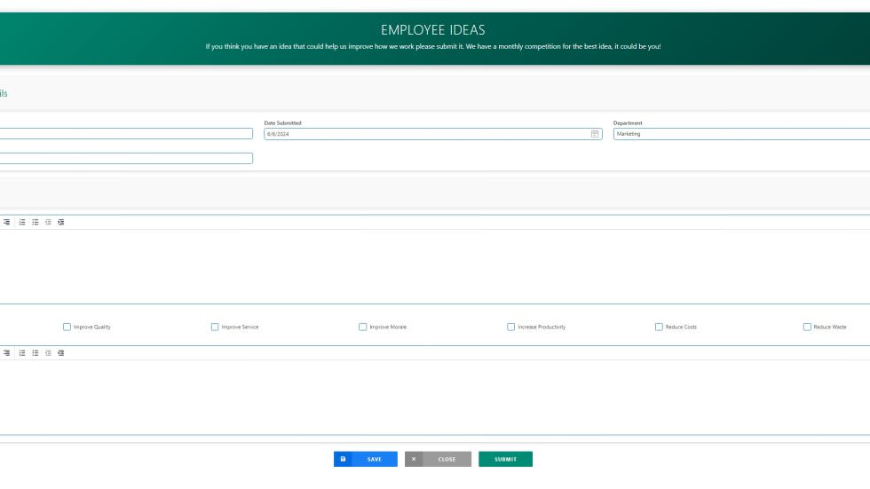 Employee Ideas - Sintel Apps