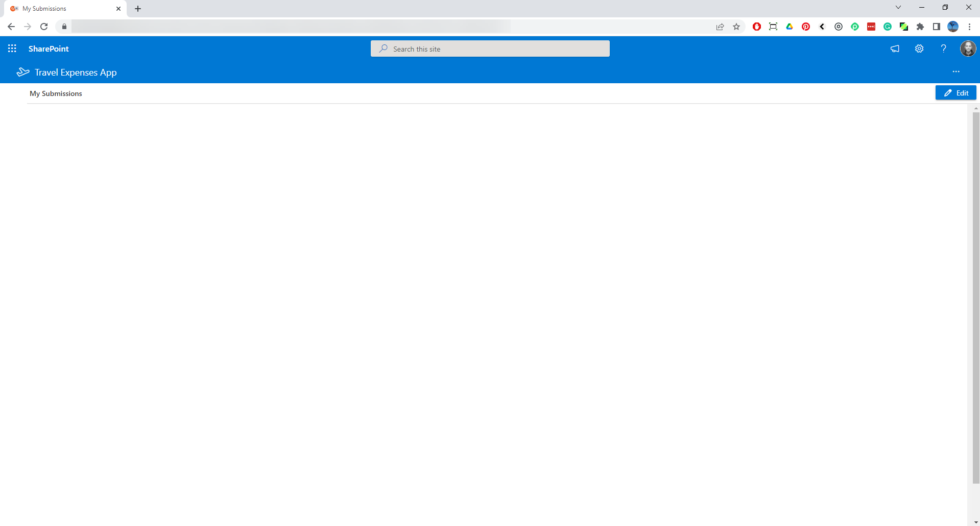 Blank screen when opening a dashboard - Sintel Apps
