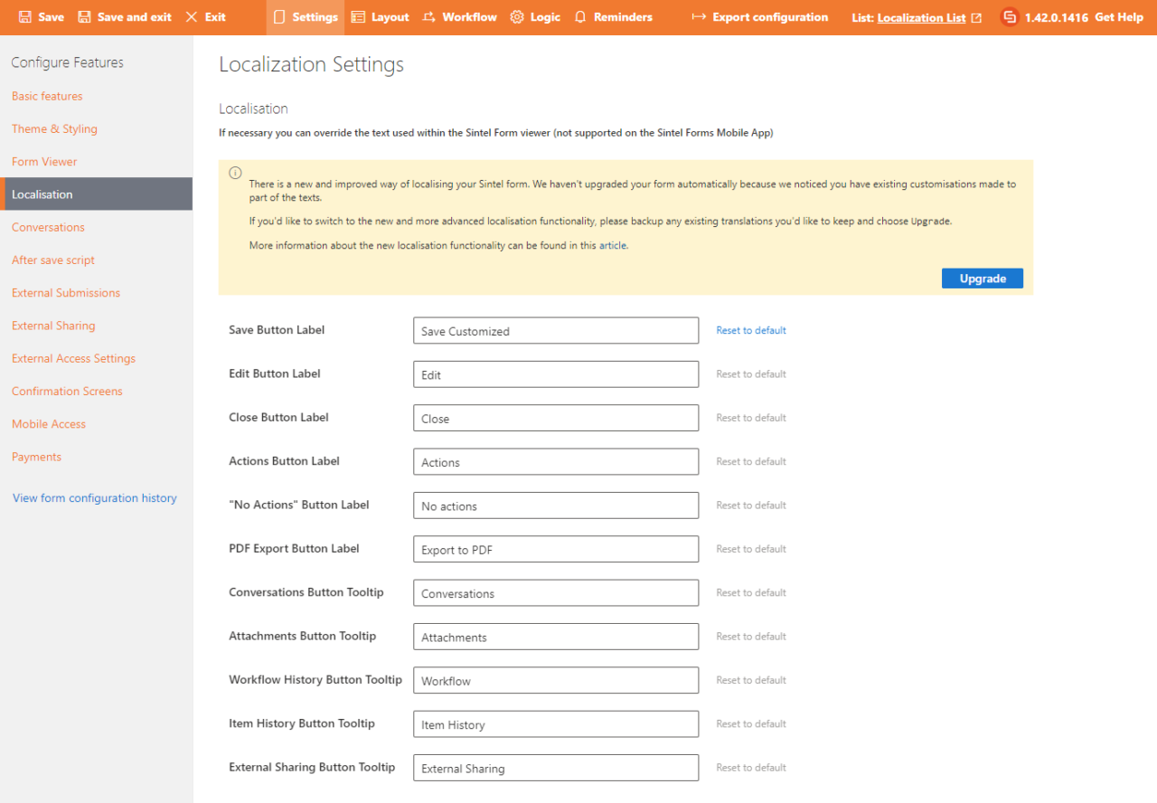 Localisation - Sintel Apps